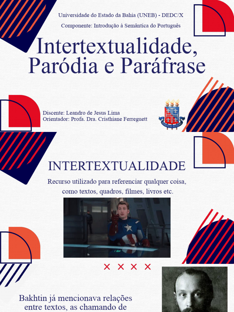 Intertextualidade, Paródia e Paráfrase | Download grátis PDF | Intertextualidade | Paródia