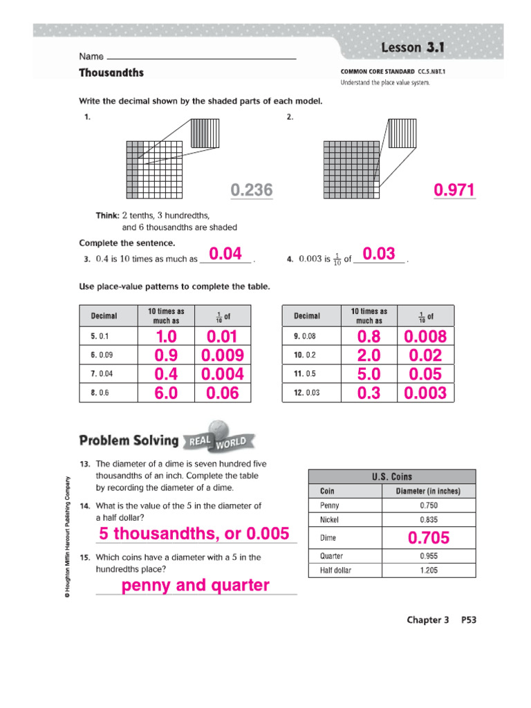 Ch. 3 Answer Key | PDF
