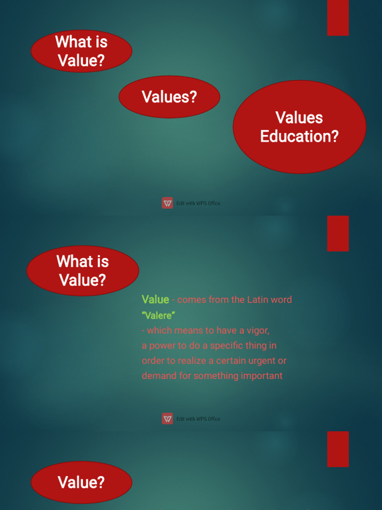 F Characteristics Of Values Pdf Learning Morality