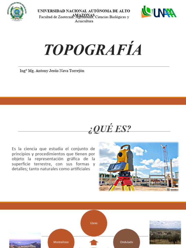 Sesion 01-Topografia | PDF | Topografía | Ciencias de la Tierra