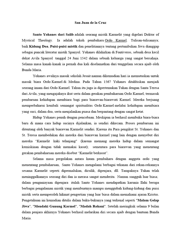 St. Yohanes DR Salib | PDF | Sejarah | Agama & Spiritualitas