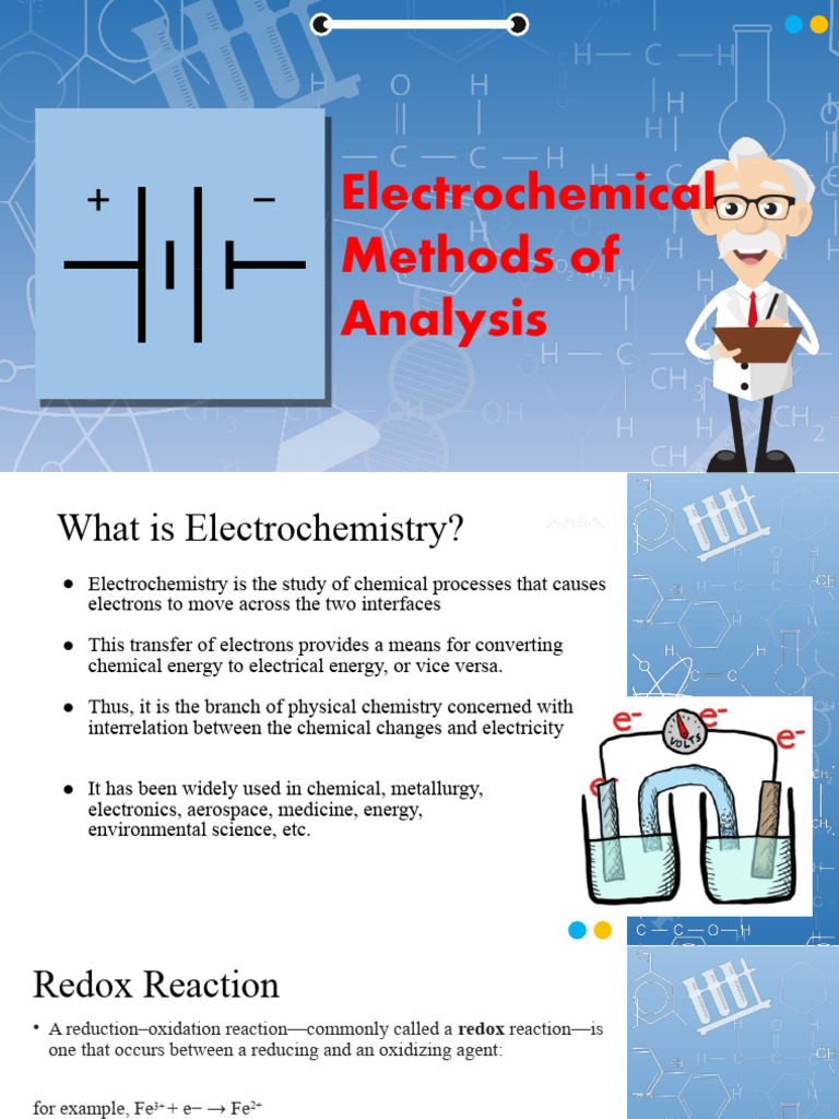 Electrochemical Method of Analysis | Download Free PDF ...