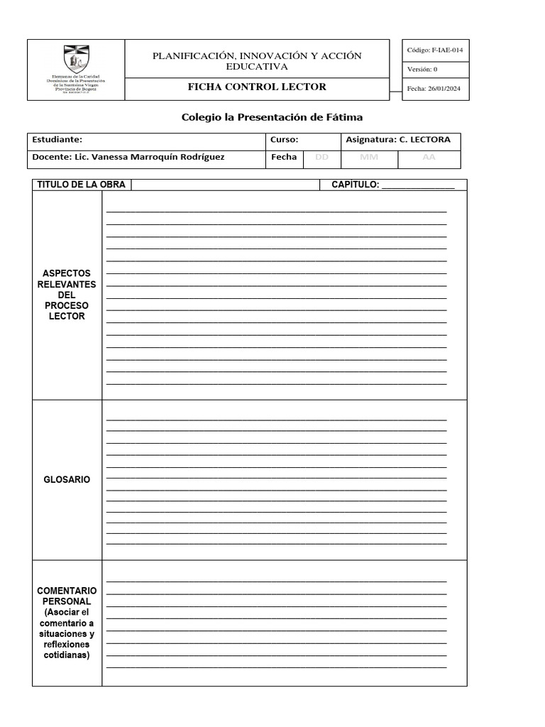 F-Iae-014 Formato Informe de Lectura | PDF | Aprendizaje | Modificación de comportamiento