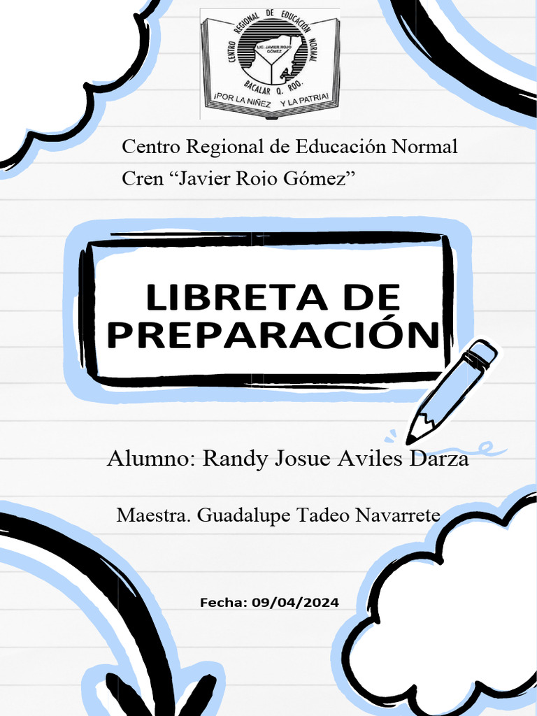 Libreta de Preparación Cren Javier Rojo Gómez | PDF