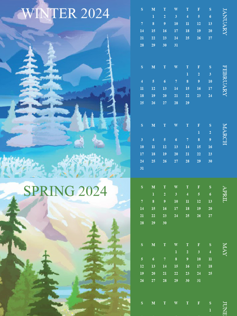 Wilderness Seasons Quarterly Calendar | PDF
