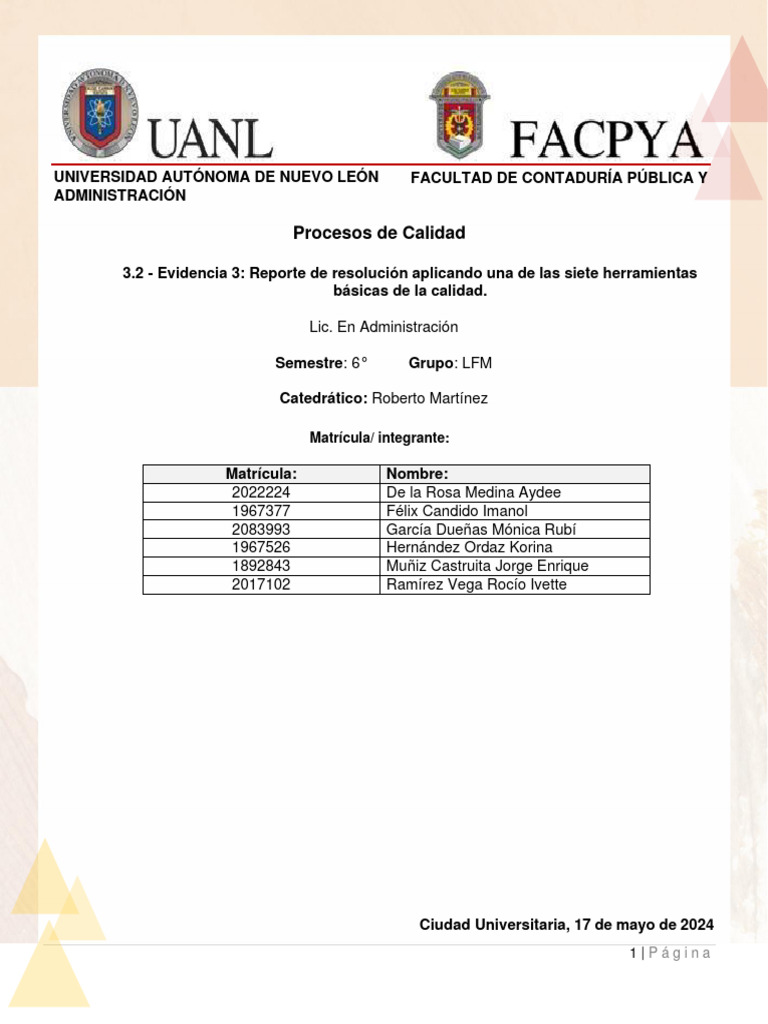 3.2 - Evidencia 3-Reporte - Equipo 8 | PDF | Calidad (comercial) | Software