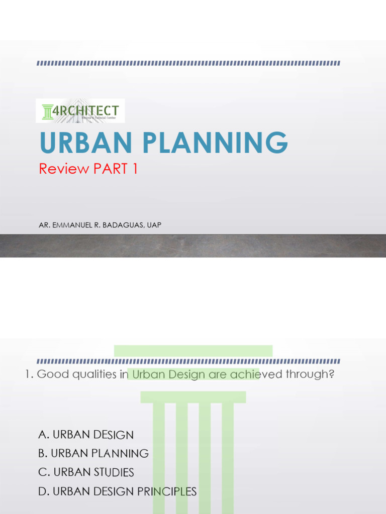 Urban Planning 1 | PDF | Urban Planning | Experience