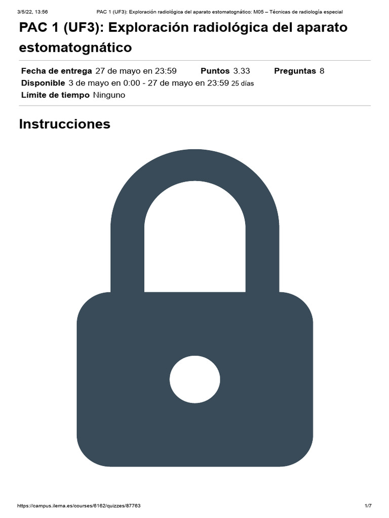 PAC 1 (UF3) m5 | PDF | Radiología | Imagenes medicas