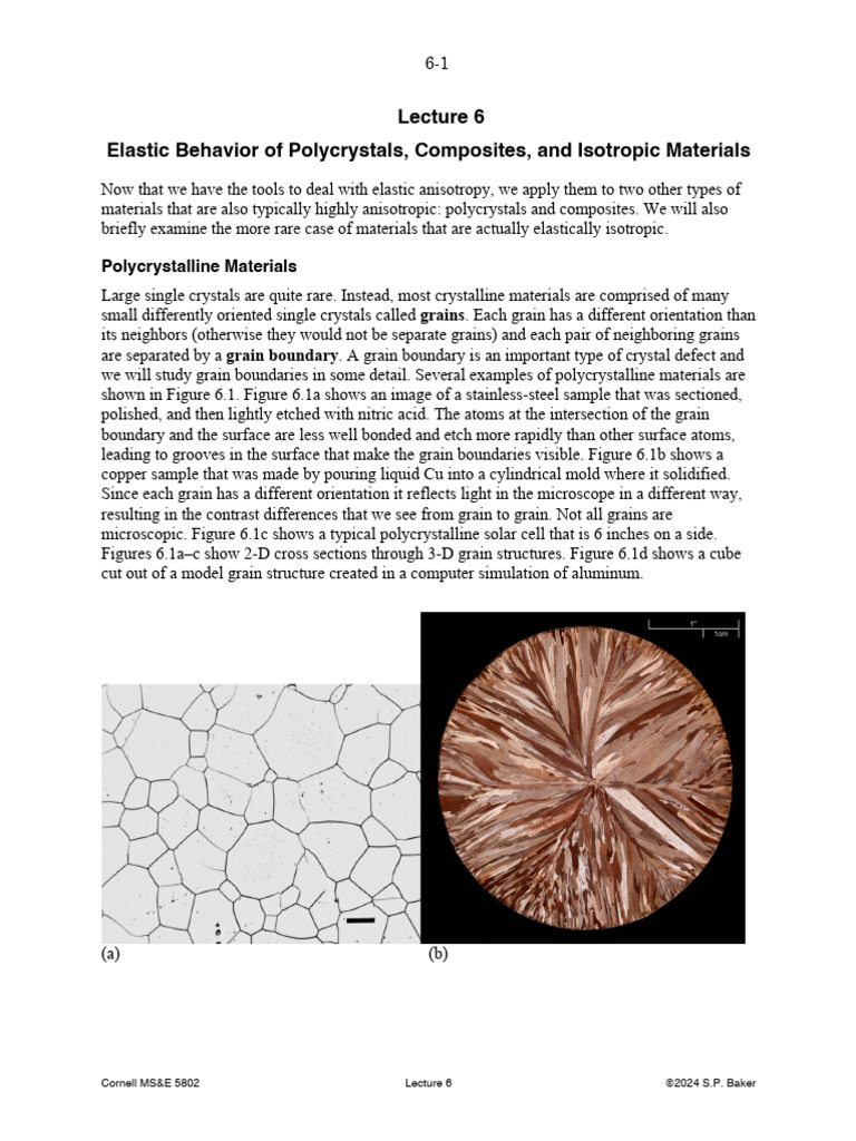 Elastic Behavior of Polycrystals, Composites, and Isotropic Materials ...