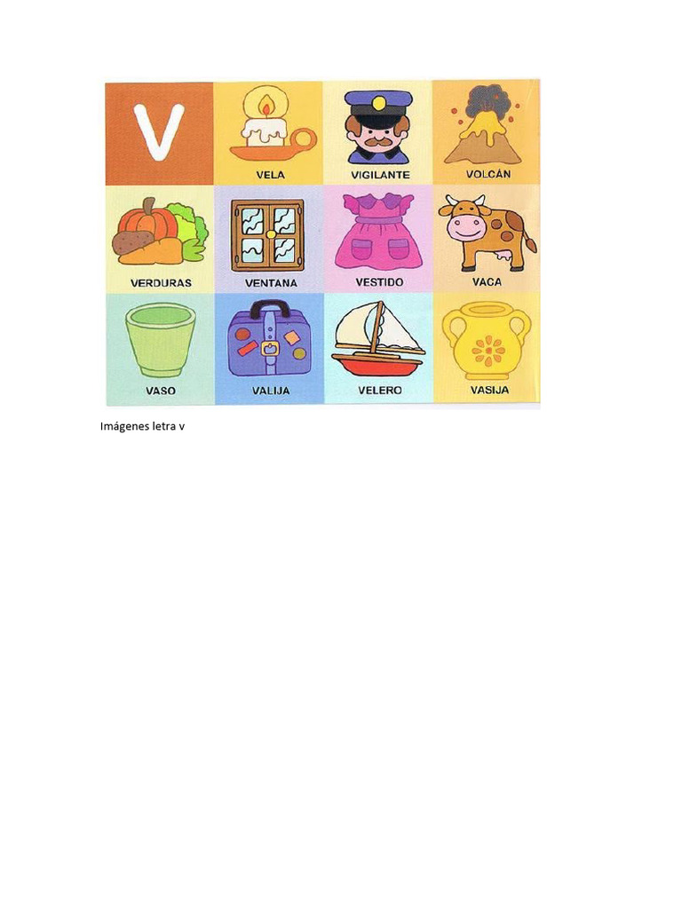 Imágenes Letra V | PDF