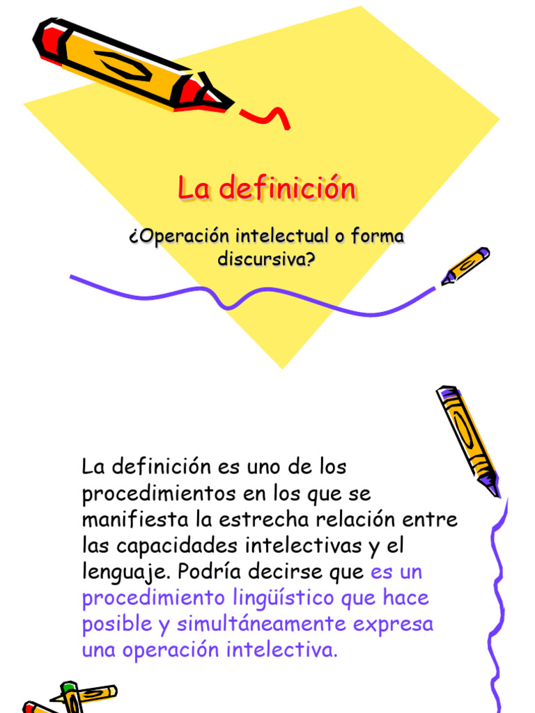 La Definición | PDF | Diccionario | Proposición