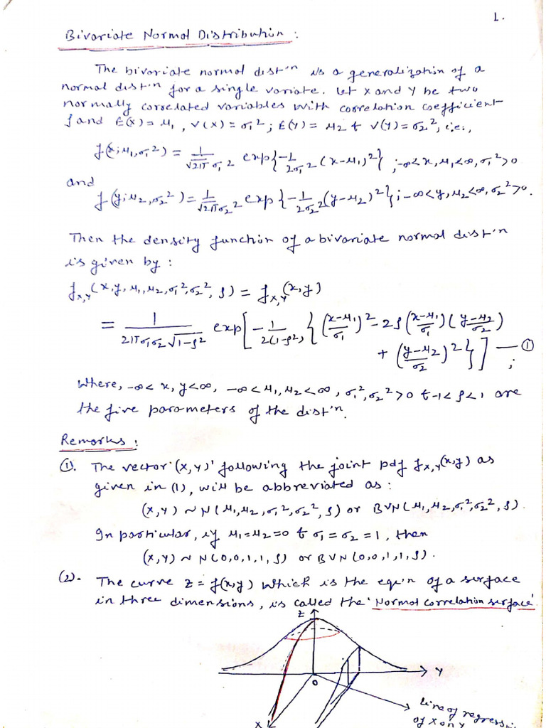 Bivariate Normal Distribution | PDF