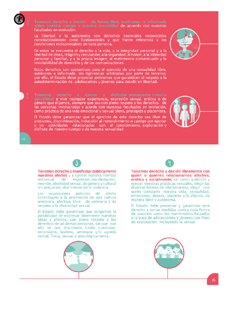 Cartilla De Derechos Sexuales De Adolescentes Y Jóvenes Pdf