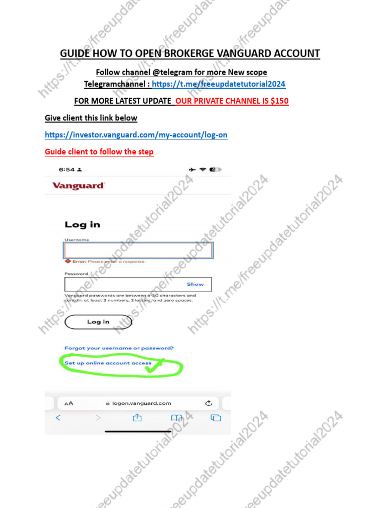 How To Open Brokerage Vanguard | PDF