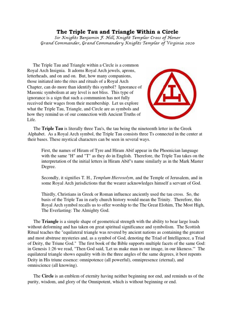The Triple Tau and Triangle Within A Circle - PDF Reviewed Approved RWB ...
