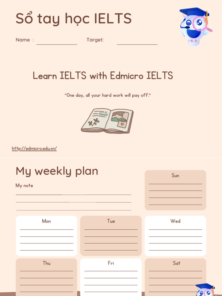 Sổ tay học IELTS (Take note) | PDF