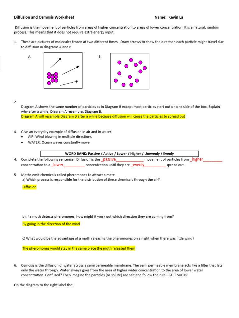 Osmosis Pdf Osmosis Chemistry