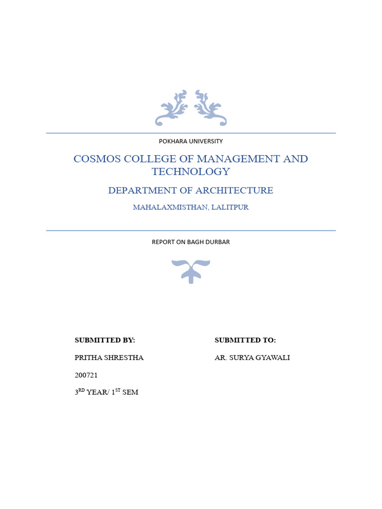 BAGH DURBAR | PDF | Building Engineering | Architectural Elements