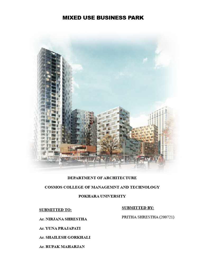 MIXED USE Business Park REPORT | PDF | Elevator | Escalator