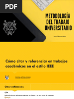 Manual de Citación IEEE en Escritura Académica | PDF | Citación ...