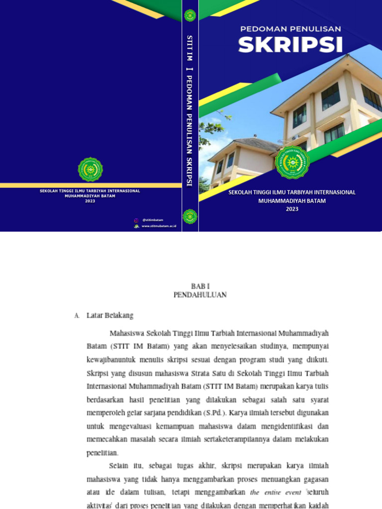 Pedoman Penulisan Skripsi Fix-1 | PDF