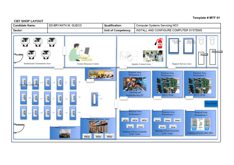 MTF01 CBT Shop Layout | PDF | Personal Computers | Workstation
