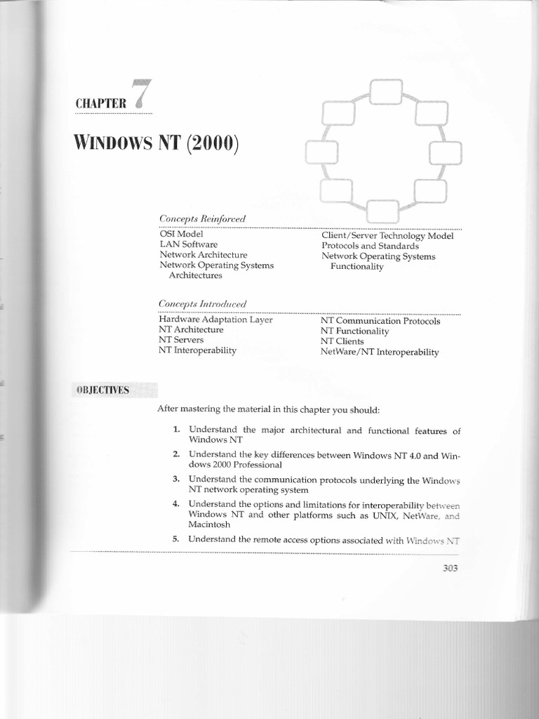 Chapter 7 - Windows NT (2000) | PDF | File System | Thread (Computing)