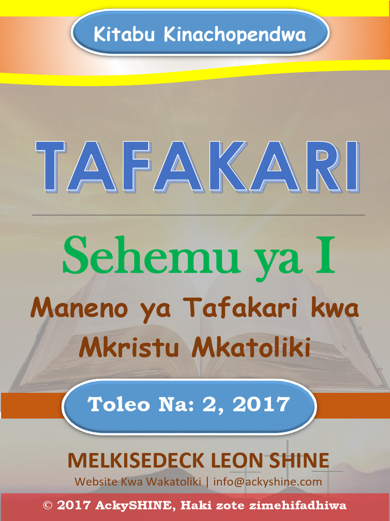 Tafakari Za Melkisedeck Otcq45 | PDF