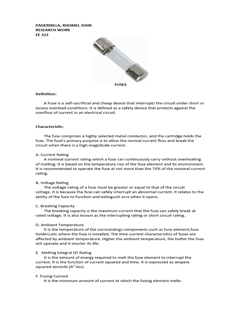 Padernilla, Rhomel John - Research Work - 060531 | PDF | Fuse ...