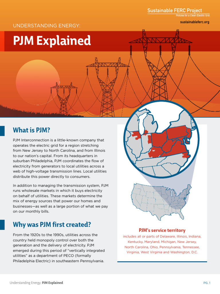PJM Explainer - Sustainableferc | PDF | Public Utility | Electric Power