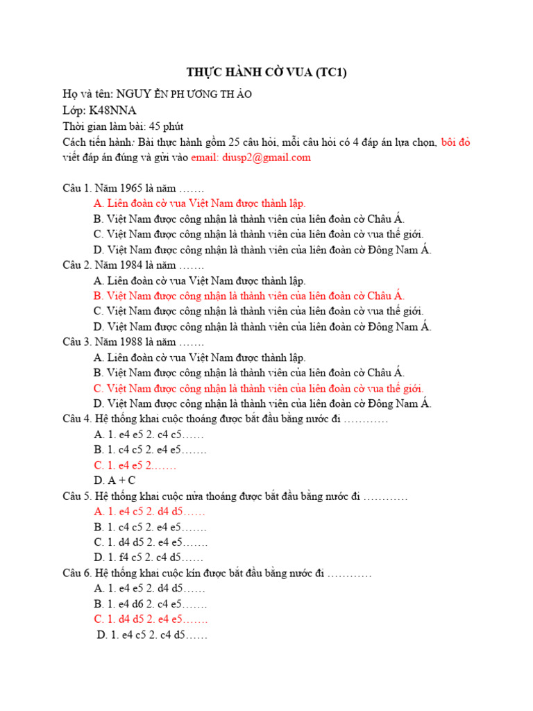 TH C Hành C Vua | PDF