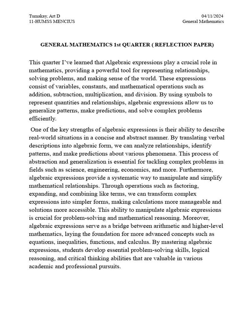 REFLECTION PAPER Art 3 | PDF | Bonds (Finance) | Stocks