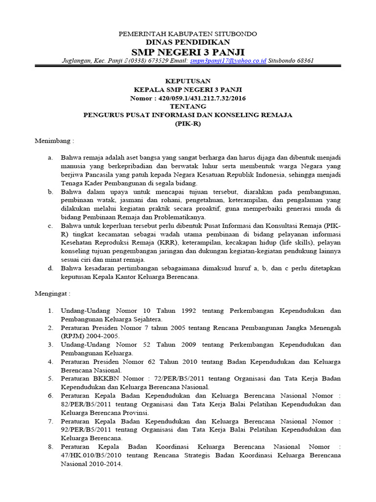 Surat Untuk KB | PDF