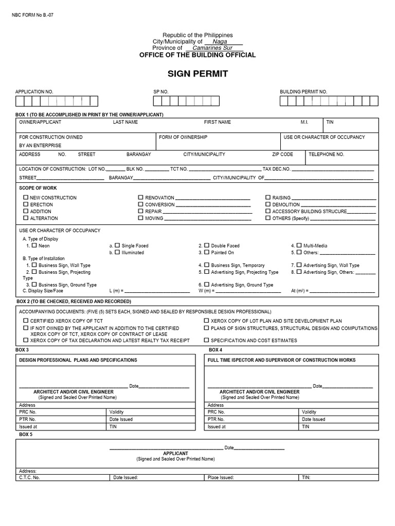 Sign Form A4 | PDF | Building Code | Architect