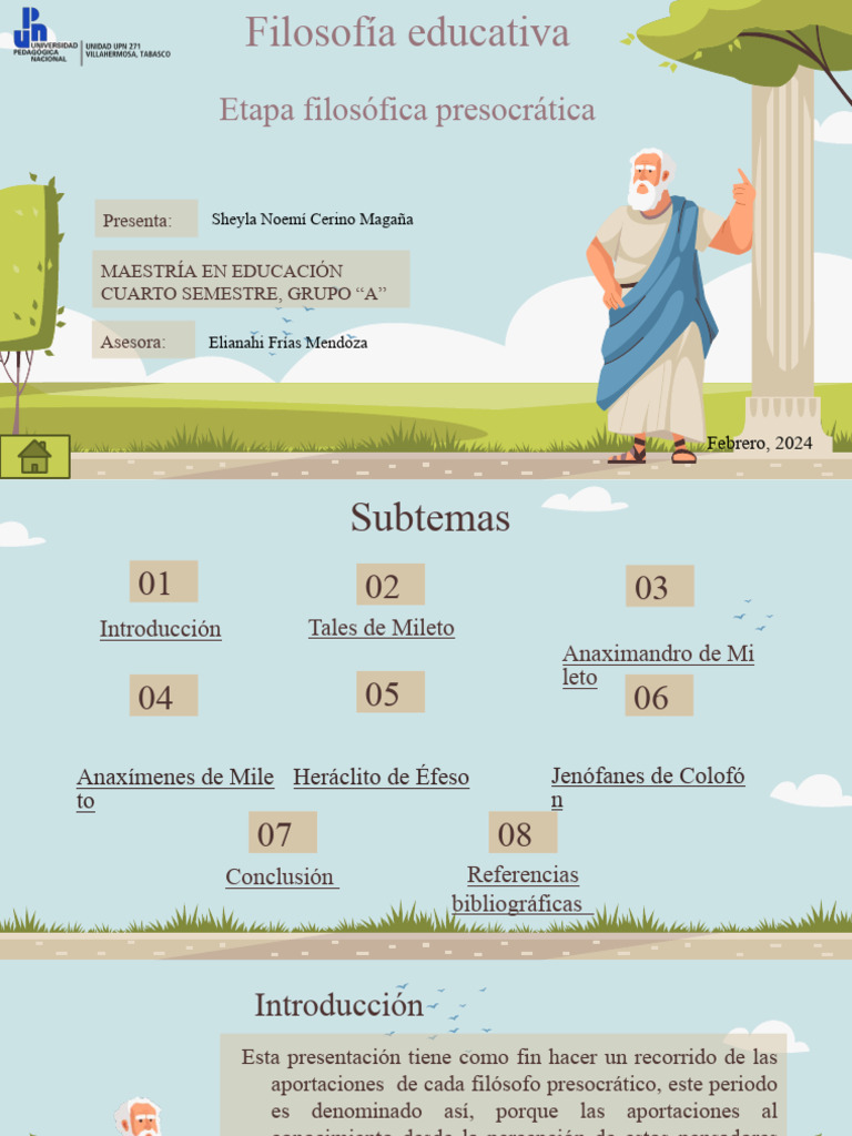 Filosofía Presocrática: Aportes Clave | PDF | Science | Metafísica