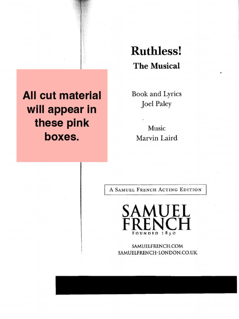 RUTHLESS SCRIPT (Our Cut) | PDF | Mystery, Thriller & Crime Fiction ...
