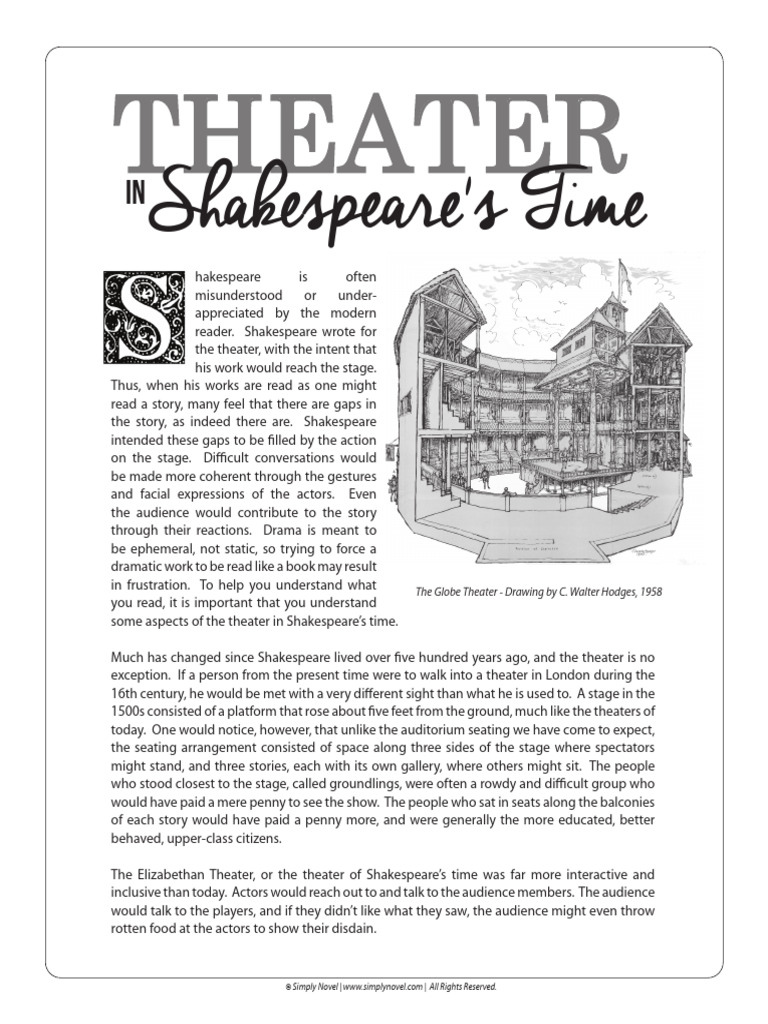 Understanding Shakespeare's Theater | PDF | Actor | Comedy