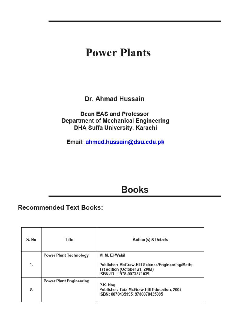 Power Plant Engineering Week 1 | PDF | Thermodynamics | Second Law Of ...
