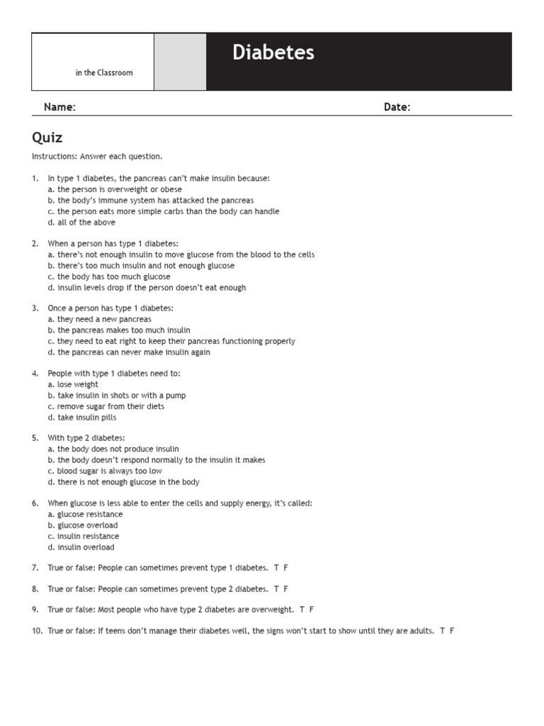Assignment 11 Diabetes | PDF