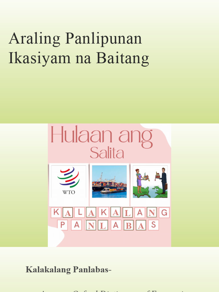 Kalalang Panlabas | PDF
