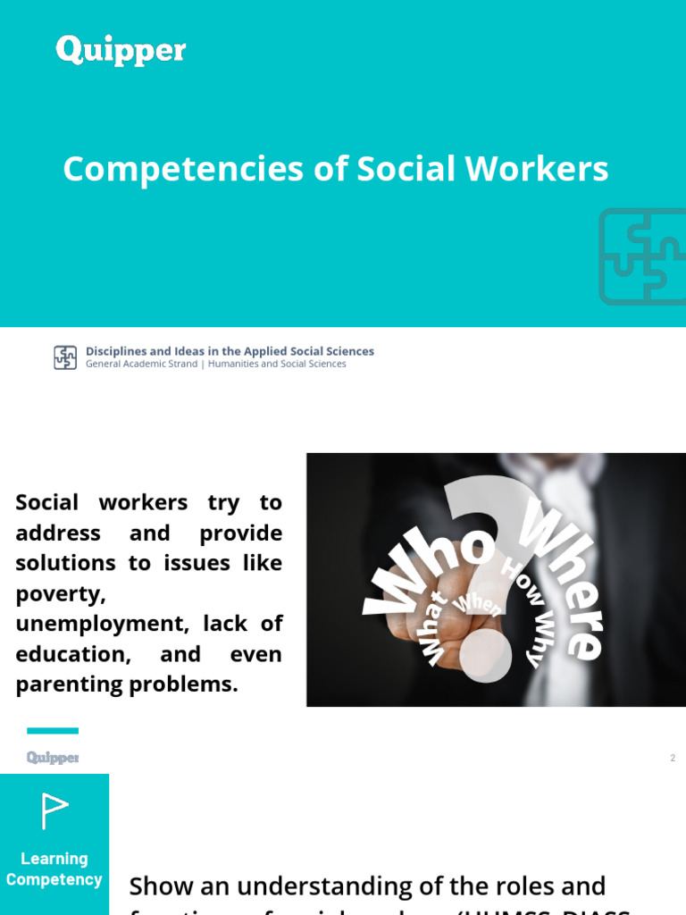 Competencies of Social Workers | PDF | Social Work | Thought