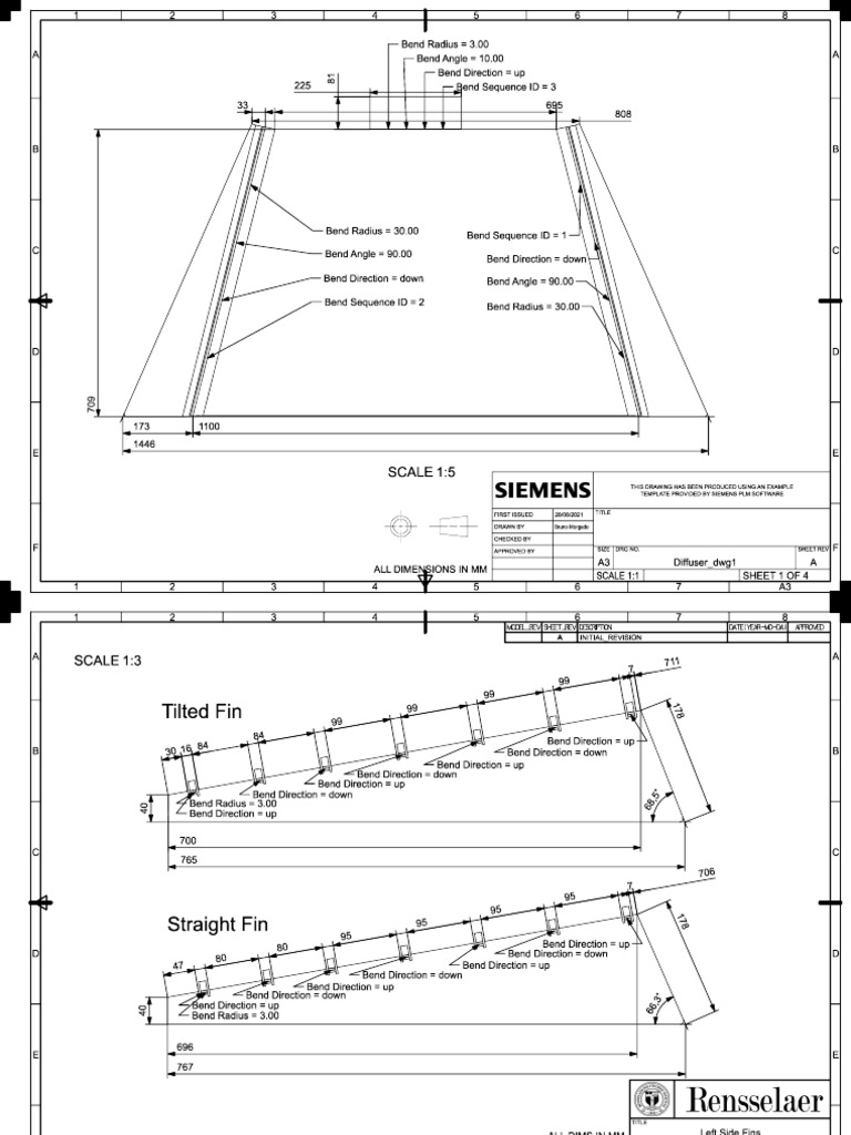 Diffuser CAD Drawing Details | PDF