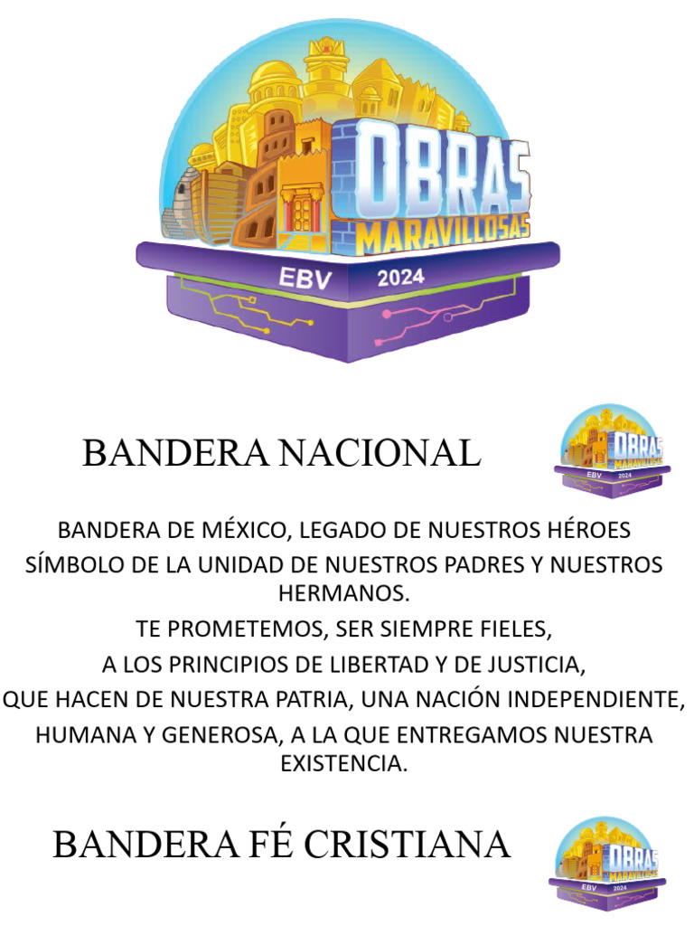 Juramento A La Bandera Cristiana Y Nacional Pdf