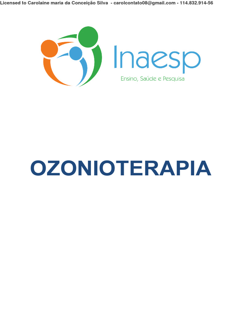 Guia Completo de Ozonioterapia | PDF | Antioxidante | Oxigênio