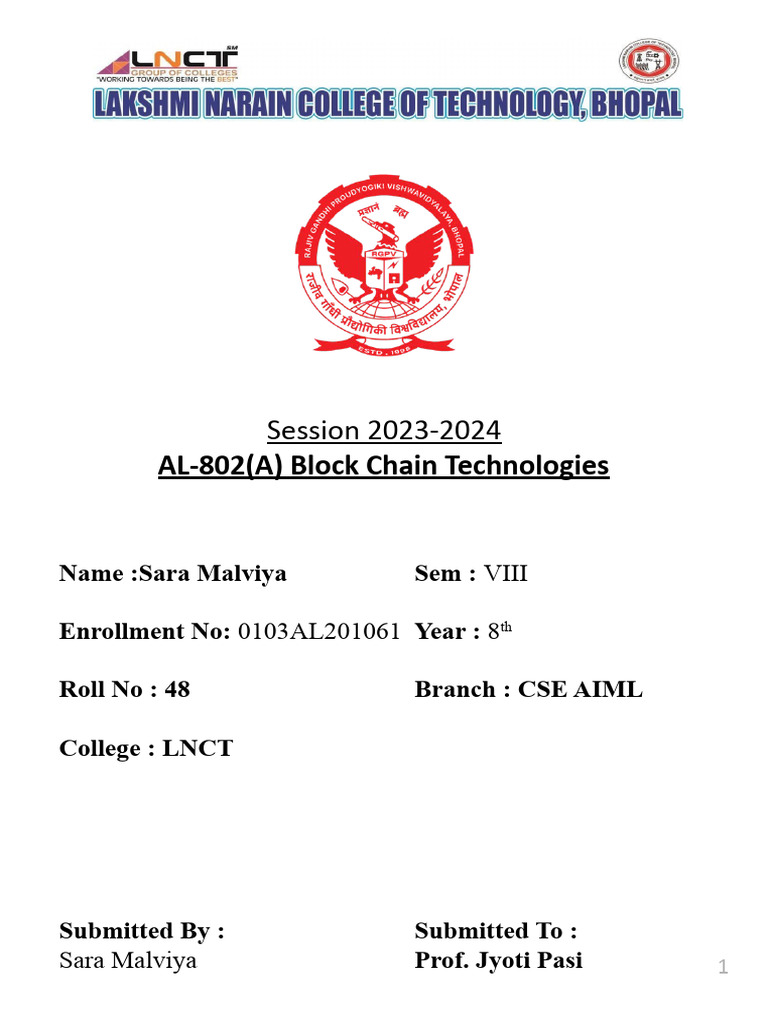 Al 802 | PDF | Bitcoin | Computer Network