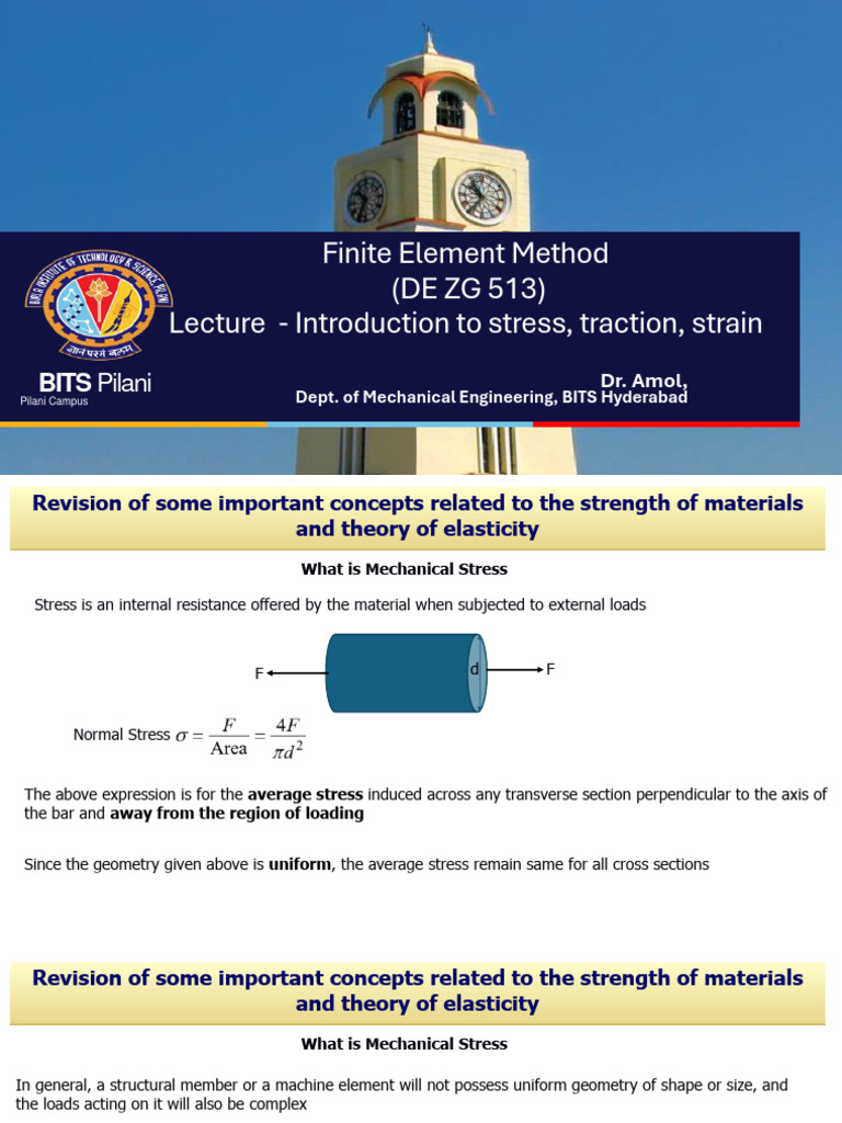 Stress and Traction | PDF | Stress (Mechanics) | Elasticity (Physics)