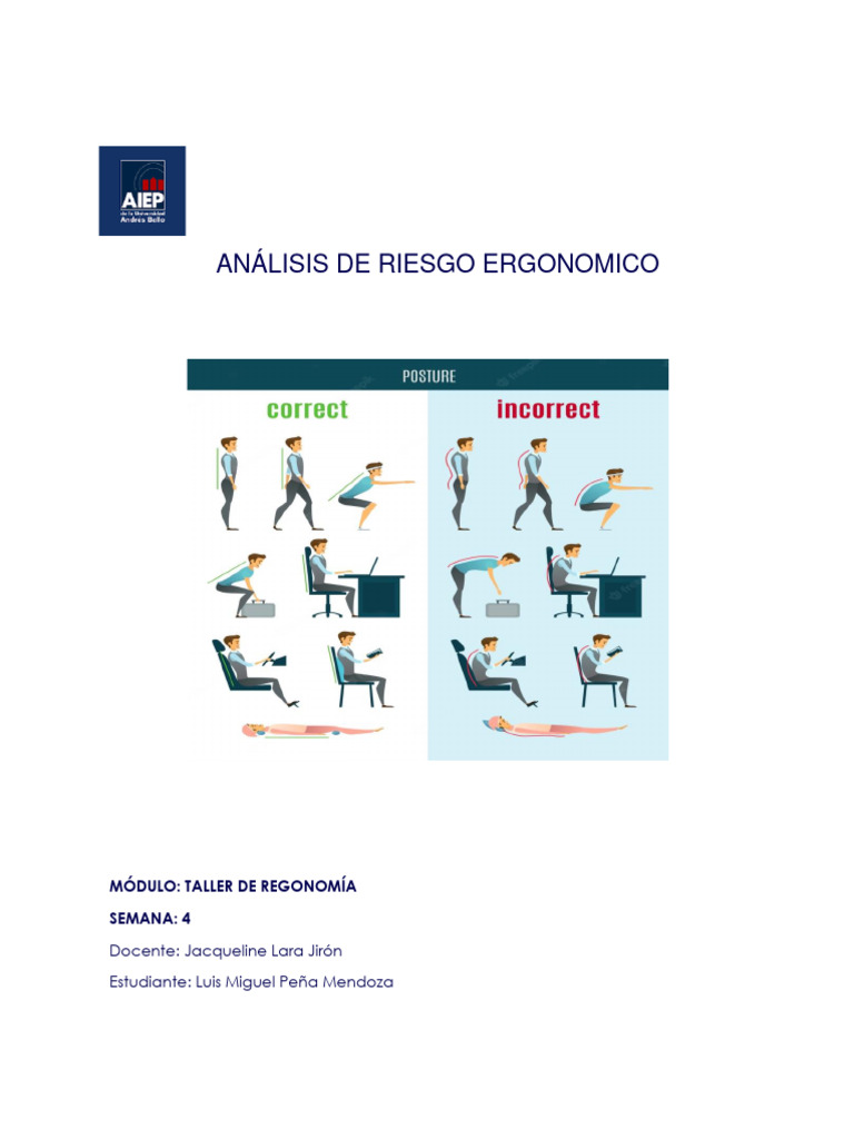 4 Ergonomia Pdf Factores Humanos Y Ergonomía