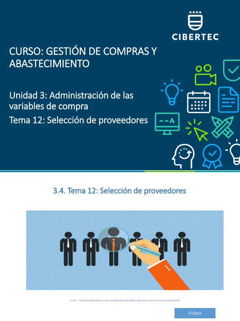PPT Unidad 03 Tema 12 2022 03 Gestion de Compras y Abastecimiento (2660) AC PDF | PDF | Marketing