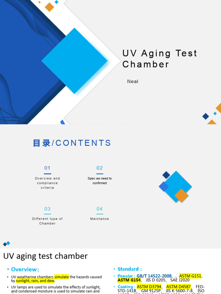 UV Aging Chamber | PDF | Ultraviolet | Humidity