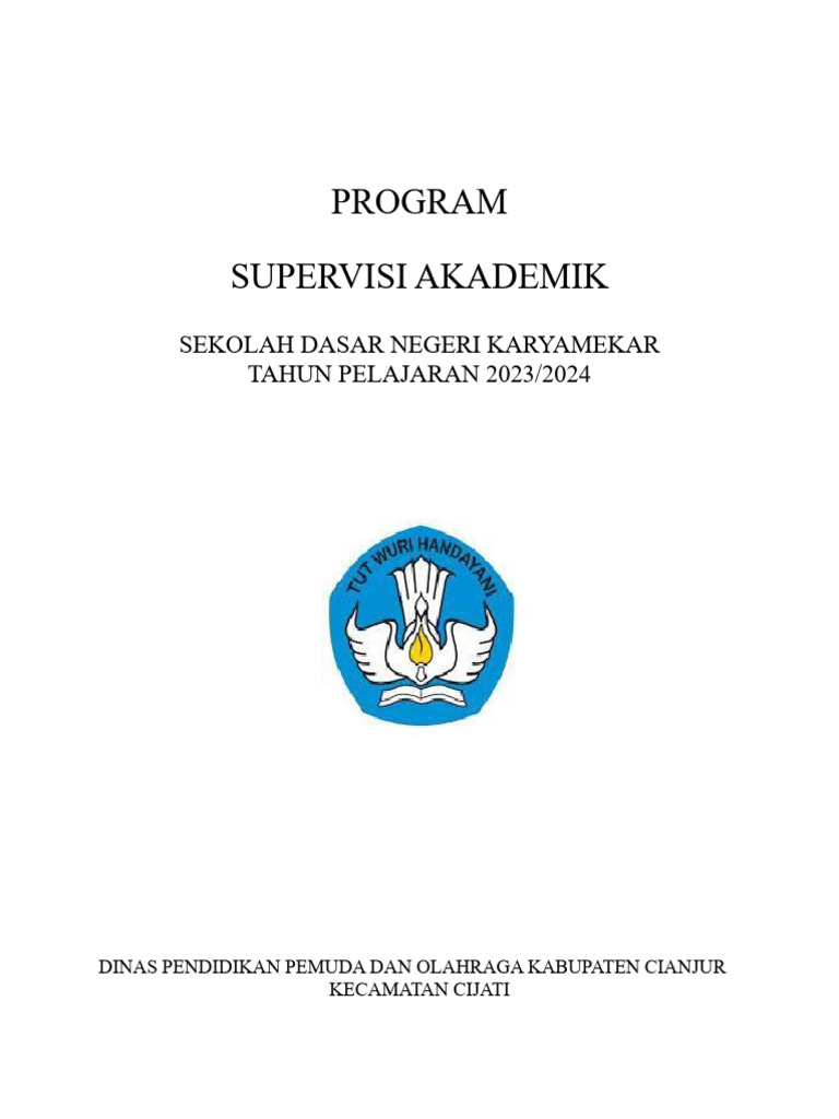 Program Supervisi Akademik Karyamekar 2023 2024 | PDF